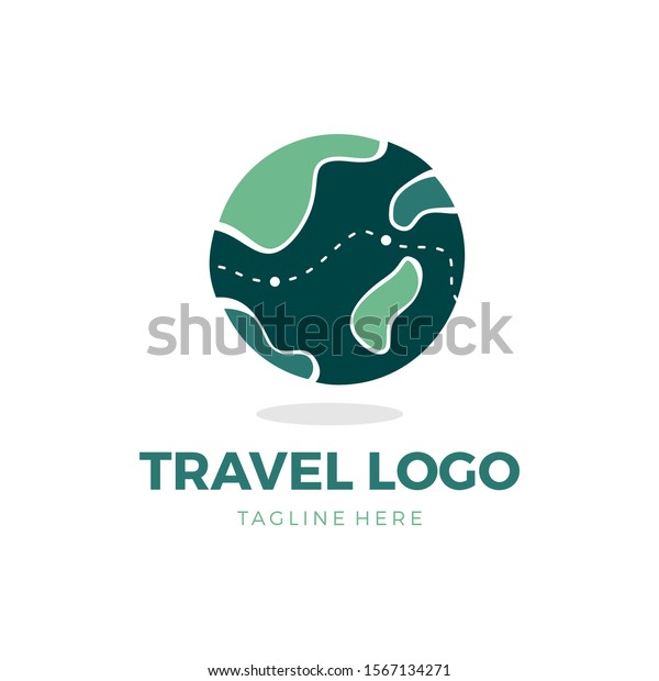 Modern Simple Travel Logo Design Tamplate Stock Vector (Royalty Free ...