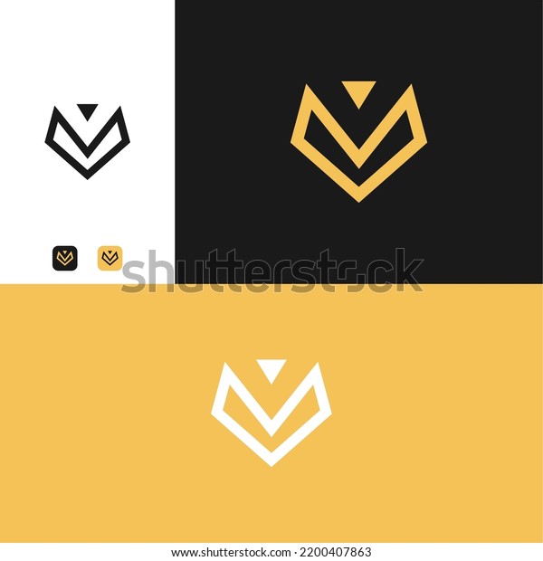 Modern Simple V Logo Icon Vector Stock Vector (Royalty Free) 2200407863 ...