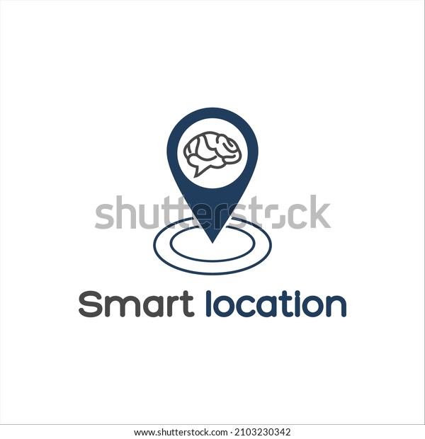 Modern Smart Location Logo Design Stock Vector (Royalty Free ...