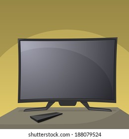 Modern Smart Tv Cartoon Vector Illustration Stock Vector (Royalty Free ...