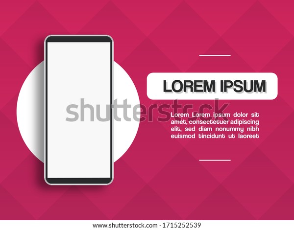Diseño moderno de smartphones con vista frontal, maqueta de ...