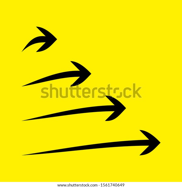 Modern Smooth Arrow Icon Symbol Used Stock Vector (Royalty Free ...