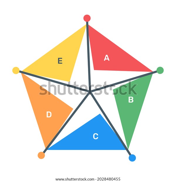 Modern Spider Chart Infographic Flat Icon Stock Vector (Royalty Free ...