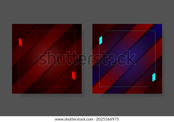 Modern Square Banner Background Use Template Stock Vector (Royalty Free ...