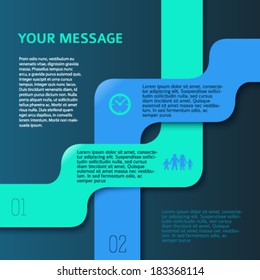 Modern Statistic Demographic Information Cover Page Stock Vector ...