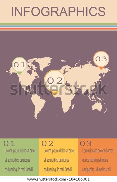 Modern Statistics Infographic Elements Illustration Vector Stock Vector ...