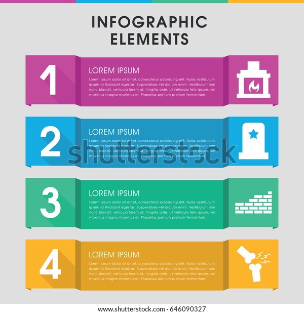 Modern Stone Infographic Template Infographic Design Stock Vector ...