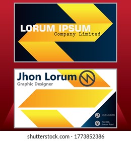 Modern Structure Business Card Abstract Vector Stock Vector (Royalty ...