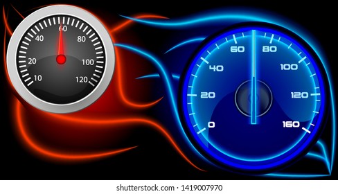 Modern Stylish Background Picture Speedometer Stock Vector (Royalty ...