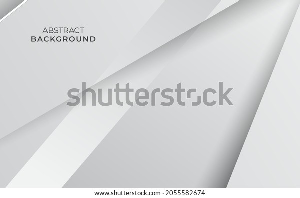 Modern Stylish Grey Background Paper Effect Stock Vector (Royalty Free ...