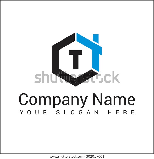 Modern Stylish Logo Design T Vector Stock Vector (Royalty Free ...