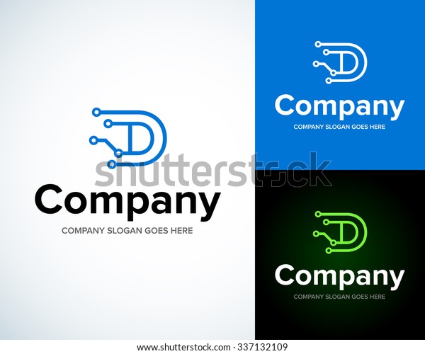 Modern Stylish Logo Letter D Business: stockvector (rechtenvrij ...