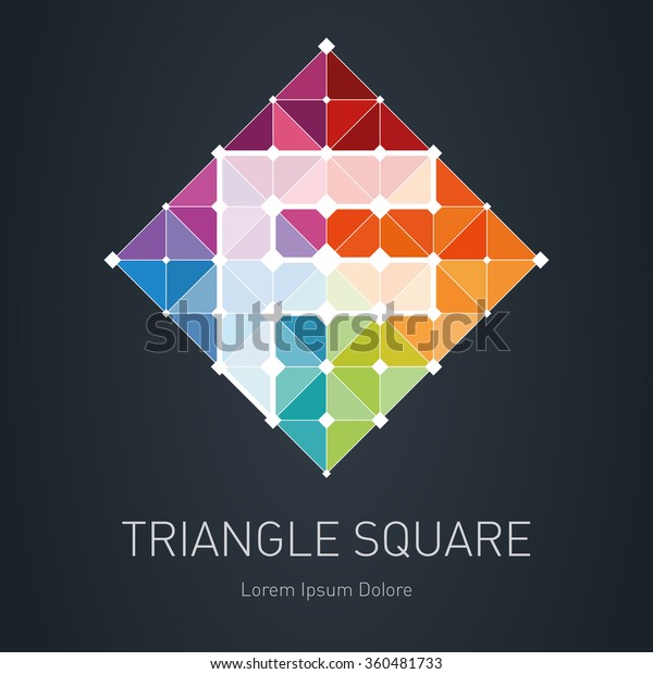 Modern Stylish Low Poly Logo Letter Stock Vector (Royalty Free) 360481733
