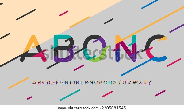 Modern Stylish Typography Letter Logo Design Stock Vector (Royalty Free ...