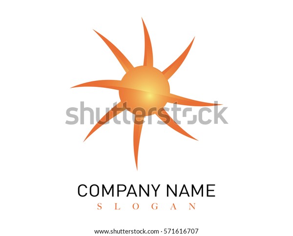 Modern Sun Logo Stock Vector (Royalty Free) 571616707 | Shutterstock