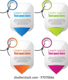 Modern Tags Ribbons Stock Vector (Royalty Free) 97070066 | Shutterstock