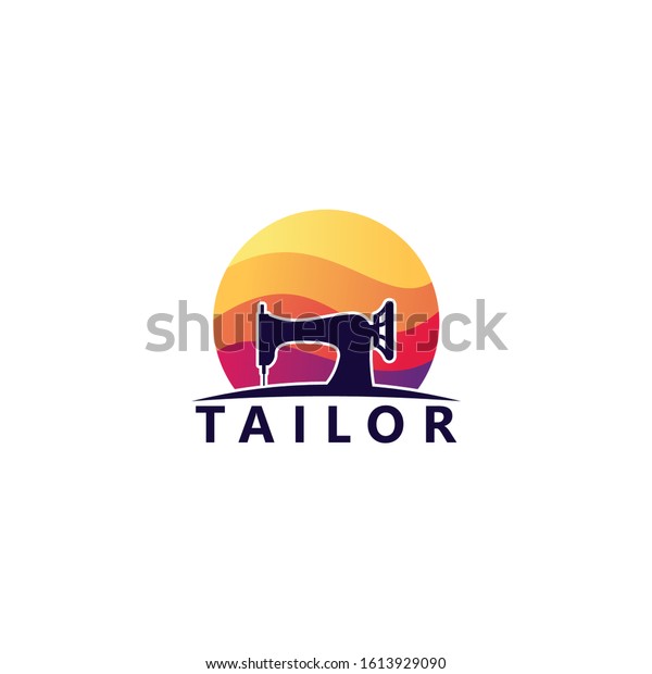 Modern Tailor Logo Template Design Stock Vector (Royalty Free ...