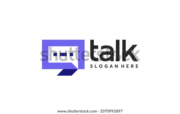 Modern Talk Logo Designs Chat Message Stock Vector (Royalty Free ...
