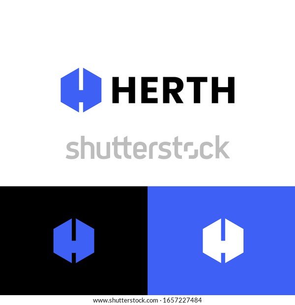 Modern Tech Letter H Logo Design Stock Vector (Royalty Free) 1657227484