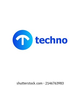 Modern Techno Logo Technology Industry Vector Stock Vector (Royalty ...