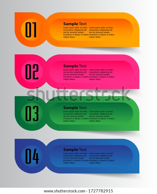 Modern Text Box Template Banner Infographics Stock Vector (Royalty Free ...