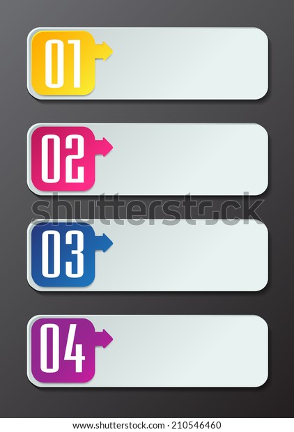 Modern Text Box Template Website Graphic Stock Vector (Royalty Free ...