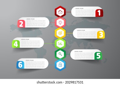Modern Timeline Text Box Template Infographics Stock Vector (Royalty ...