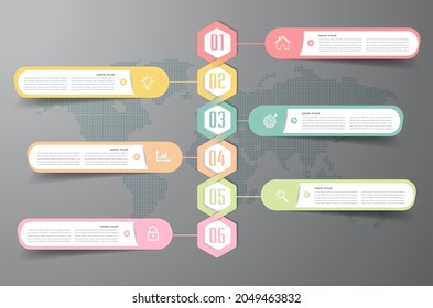Modern Timeline Text Box Template Infographics Stock Vector (Royalty ...