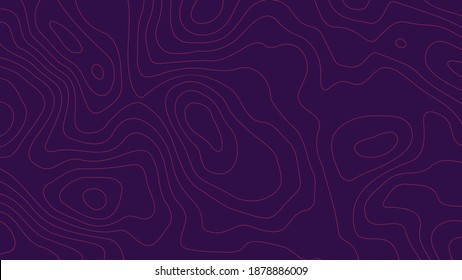 Modern Topographic Map Line Background Concept Stock Vector (Royalty ...