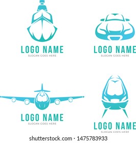 Modern Transportation Logo Design Template Stock Vector (Royalty Free ...