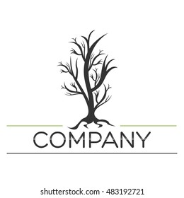 Black White Tree Logo Vector Banner: เวกเตอร์สต็อก (ปลอดค่าลิขสิทธิ์ ...
