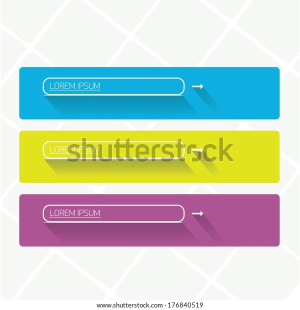 Modern Trendy Flat Ui Design Template Stock Vector (Royalty Free ...