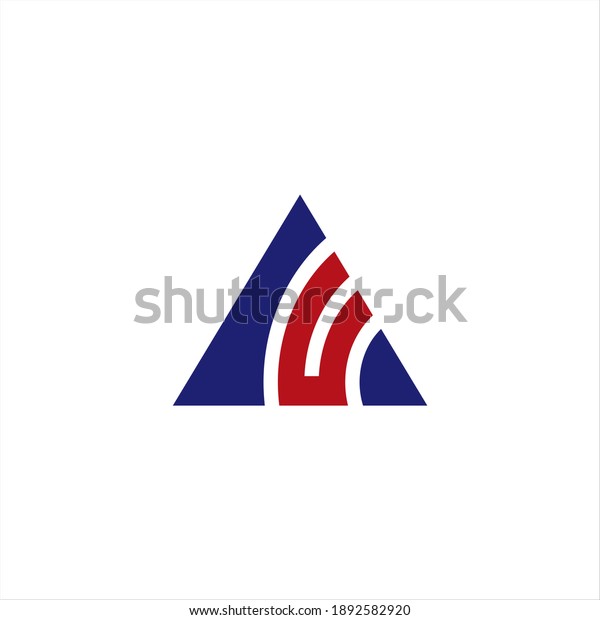 Modern Triangle Shape Logo Acca Letter Stock Vector (Royalty Free ...