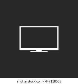 Modern Tv Lcd Sign Simple Icon Stock Vector (Royalty Free) 447118585 ...