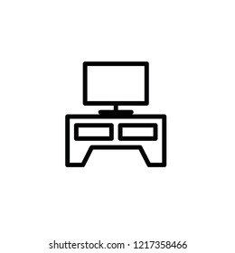 Modern Tv Unit Icon Stock Vector (Royalty Free) 1217358466