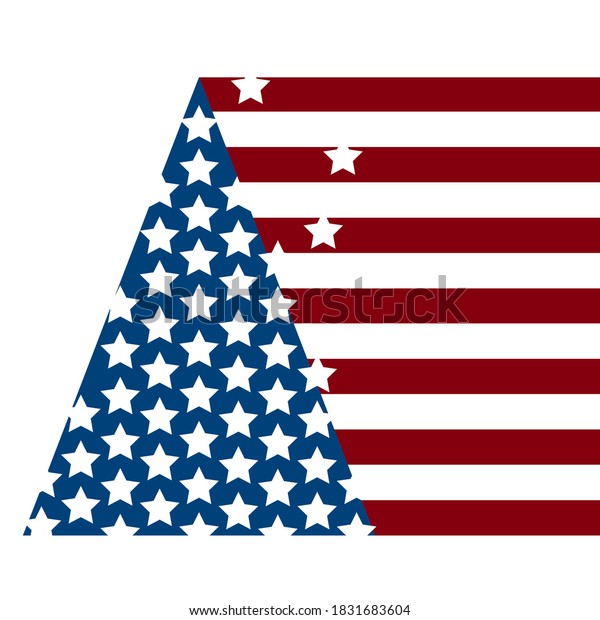 Modern Usa Flag Symbol Design Independence Stock Vector (Royalty Free ...