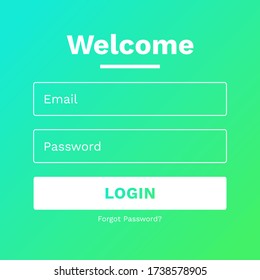 Modern User Login Form Menu Page Stock Vector (Royalty Free) 1738578905 ...
