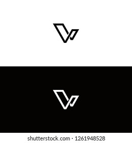 Modern V Logo Design 스톡 벡터(로열티 프리) 1261948528 | Shutterstock