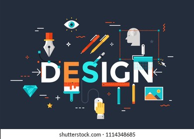 Modern Vector Illustration Concept Word Design Stock Vector (Royalty ...