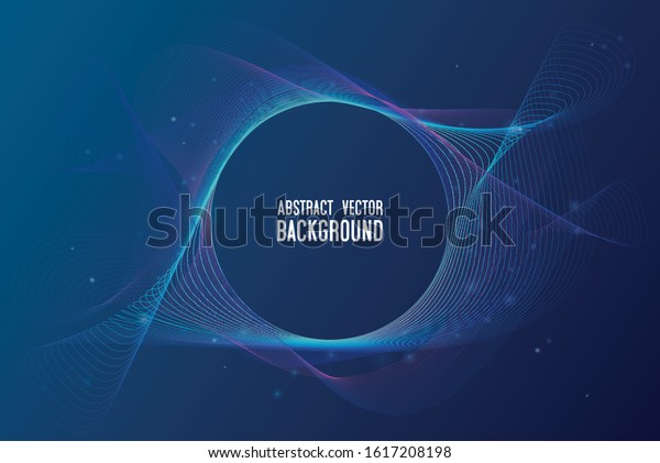 Modern Vector Illustration Deformed Circle Shape Stock Vector (Royalty ...