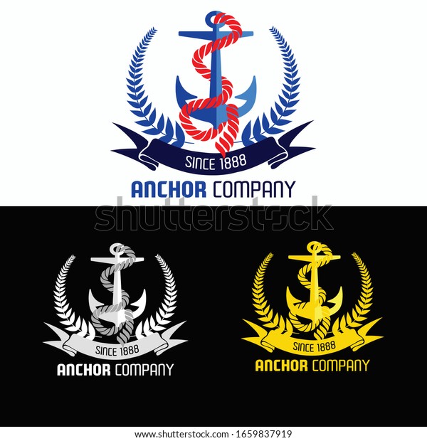 Modern Vector Logo Anchor Various Purposes Stock Vector (Royalty Free ...