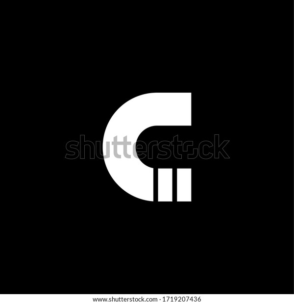 Modern Vector Logo Fading Lines Letter Stock Vector (Royalty Free ...