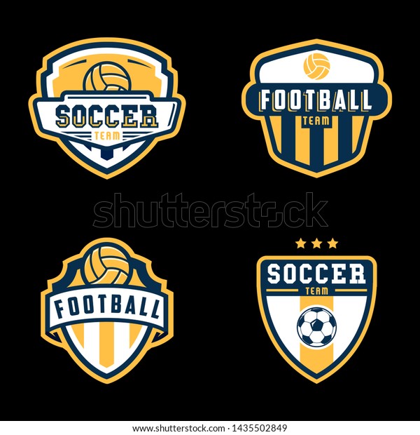 Modern vector soccer logo set. Soccer Logos, American Logo Sports. Set ...