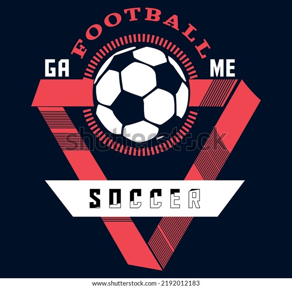 Modern Vector Tshirt Design Football Game Stock Vector (Royalty Free ...