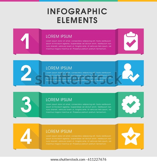 Modern Vote Infographic Template Infographic Design Stock Vector ...