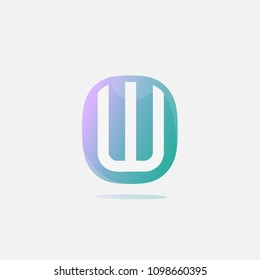 Modern W Letter Logo Monogram W Stock Vector (Royalty Free) 1098660395 ...