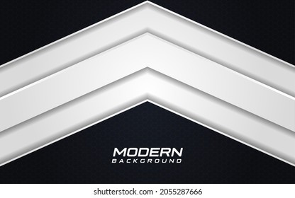 Modern White Background Black Dynamic Line Stock Vector (Royalty Free ...