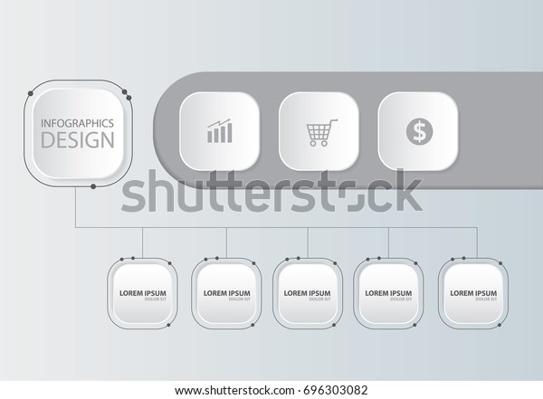 Modern White Infographics Design Vector White Stock Vector (Royalty ...