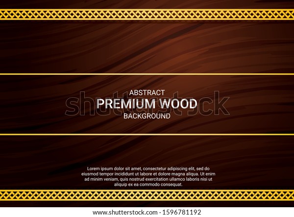 Modern Wooden Theme Background Template Simple Stock Vector (Royalty ...