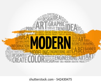 Modern Word Cloud Creative Business Concept Stock Vector (Royalty Free ...